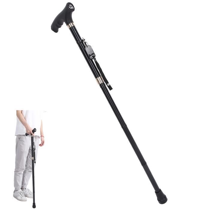 YIN Canne de marche pliable pour personnes âgées Canne portable pliable ...