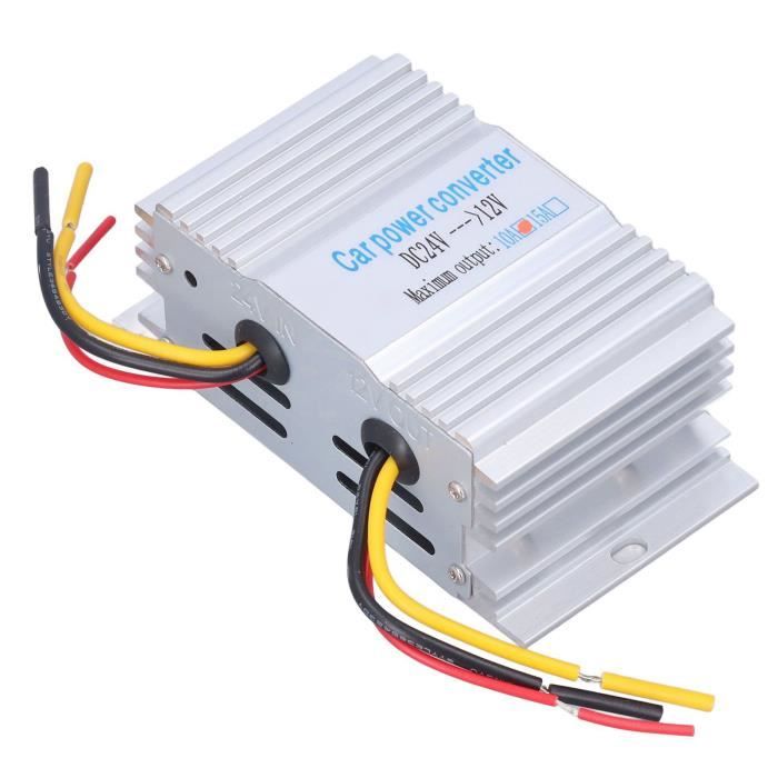 Convertisseur Abaisseur - Non spécifié - DC 24V à DC 12V - 10A - 120W - Alliage d'aluminium ...
