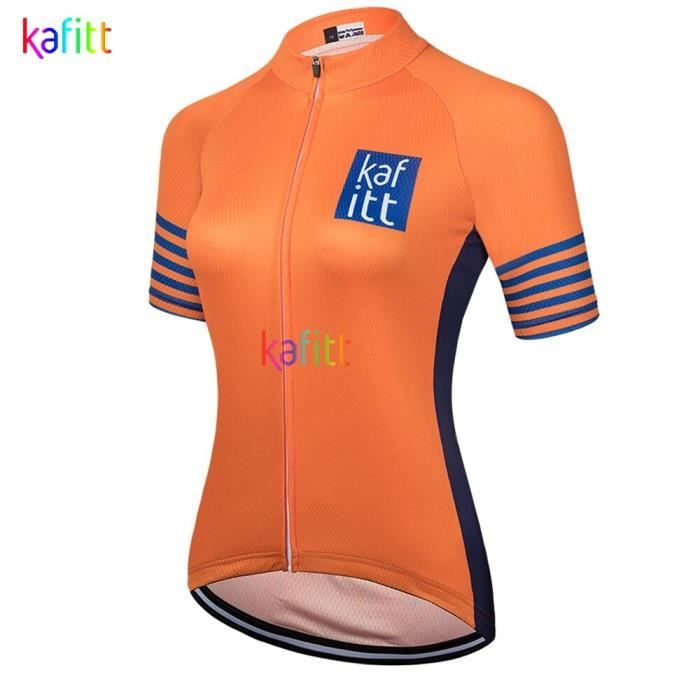 Kafitt – maillot à manches courtes pour femmes, vêtements de vélo, Ropa ...