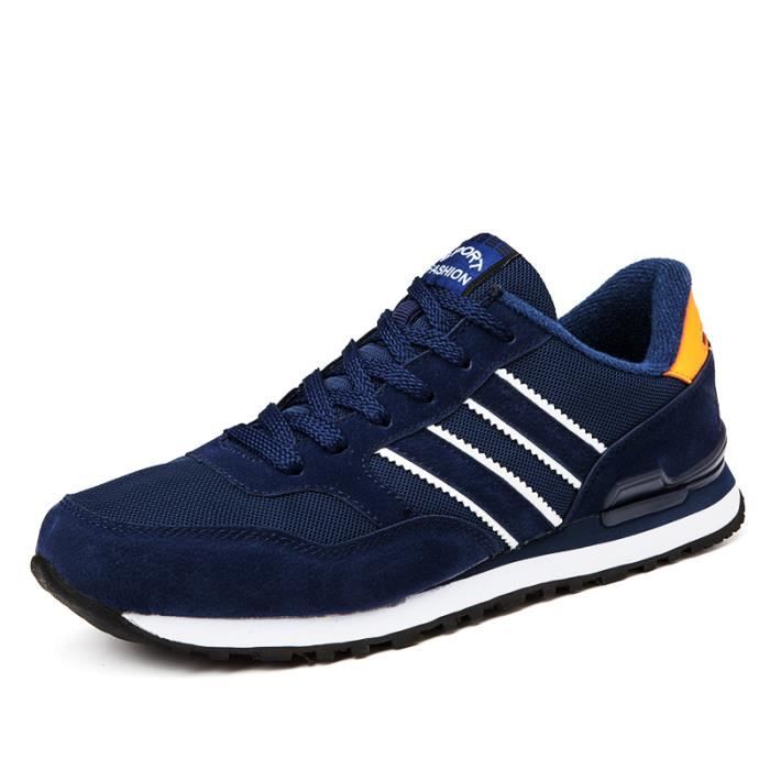 Baskets Homme Fashion Chaussures Sport Sneakers Bleu - Cdiscount Chaussures
