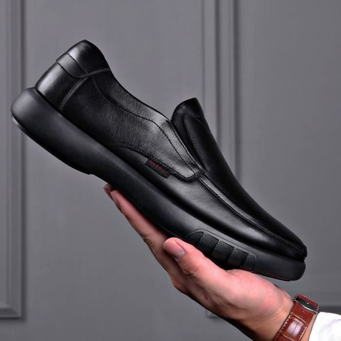 Printemps automne hommes chaussures en cuir décontractées hommes ...