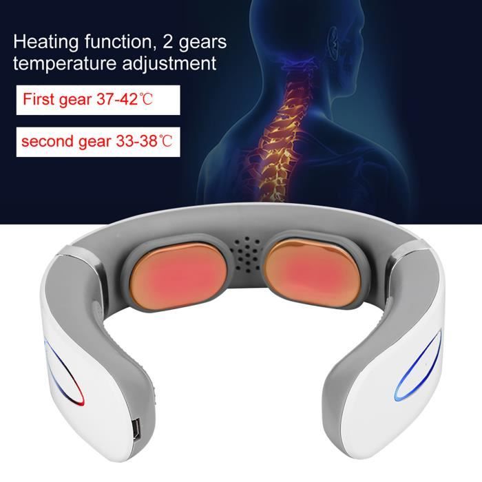 Masseur de cou - QQMORA - Masseur de Vertèbres Cervicales - 6 modes - 9 ...