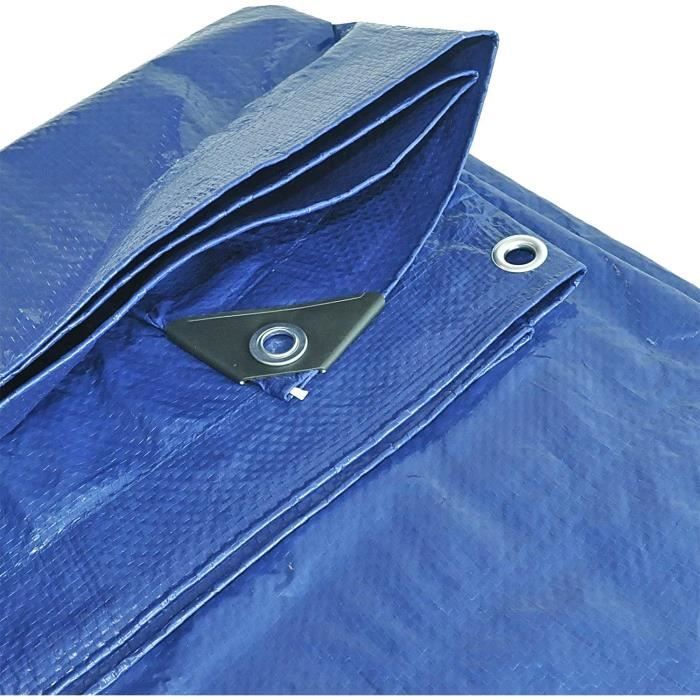 Simply Bâche Robuste 90 g-m² TARP002 3 x 4 m, bâche imperméable pour ...