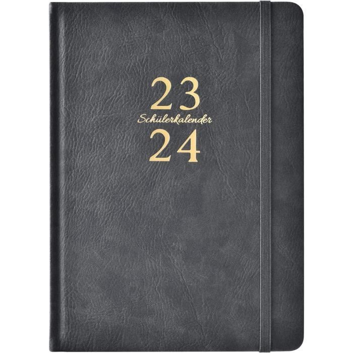 Agenda scolaire 2023 2024,Format A5,1 semaine sur 2 pages,août 2023 à ...