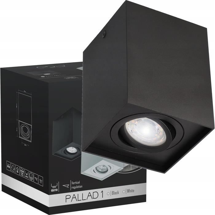 EDO Spot de Plafond Simple en Saillie PALLAD - Éclairage de Plafond ...