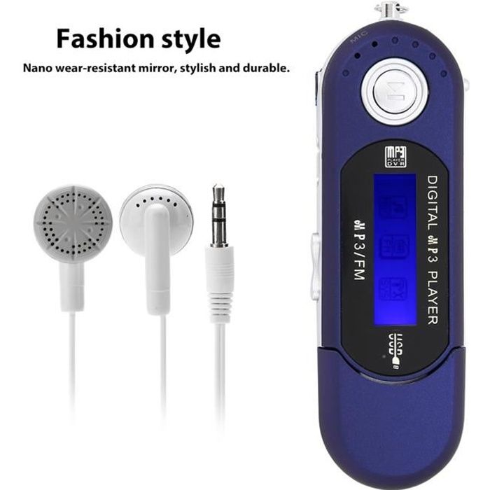 Lecteur MP3 - SURENHAP - Modèle Bleu - 32 Go - Radio FM - USB 2.0 - Cdiscount TV Son Photo