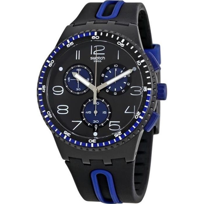 Montre - SWATCH - SUSB406 - 42mm - Bracelet Silicone - Boîtier ...