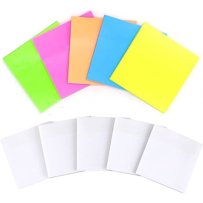 Blocs-Notes Adhésifs Transparents - Notes Adhésives Transparentes ...