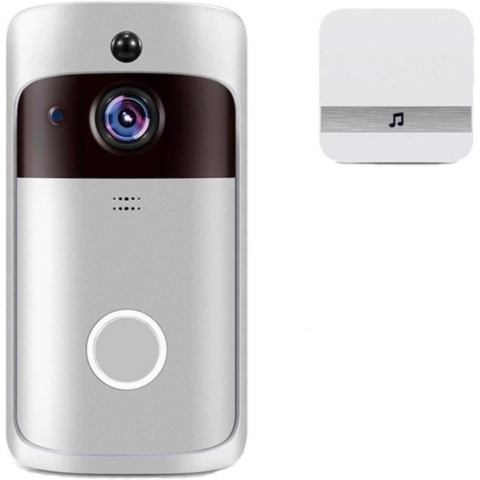 Sonnette De Porte Interphone Visuel Avec Vision Nocturne Sonnette De ...