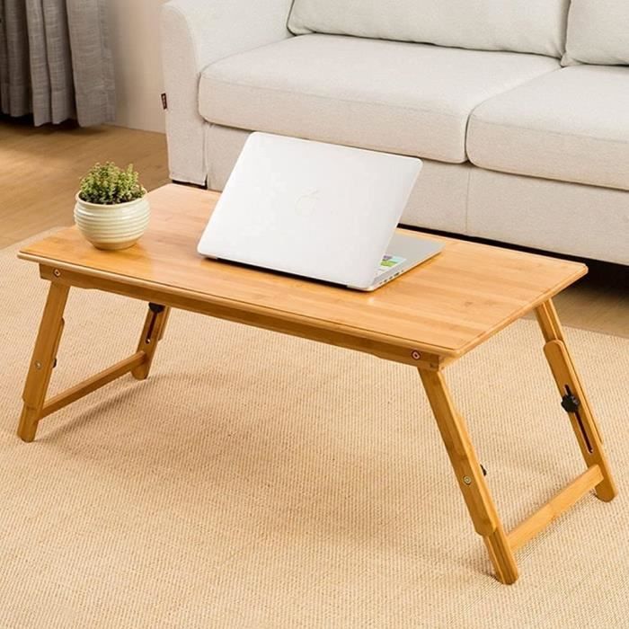 Bureau D'Ordinateur Bureau Sur Lit Table Pliante Levable Réglable Assis ...