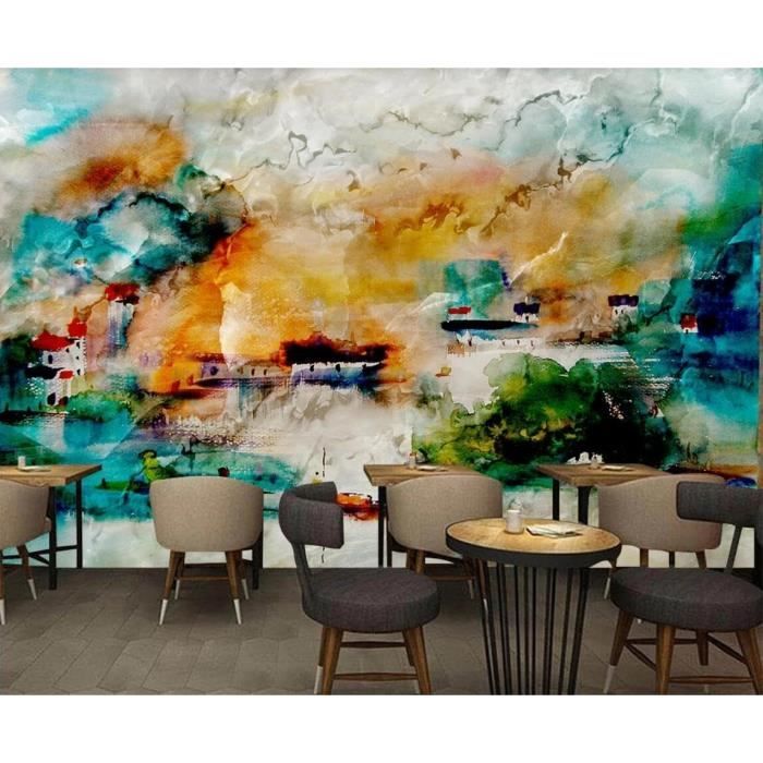 Papier Peint Panoramique Montagne De Marbre Papier Peints Intissé ...