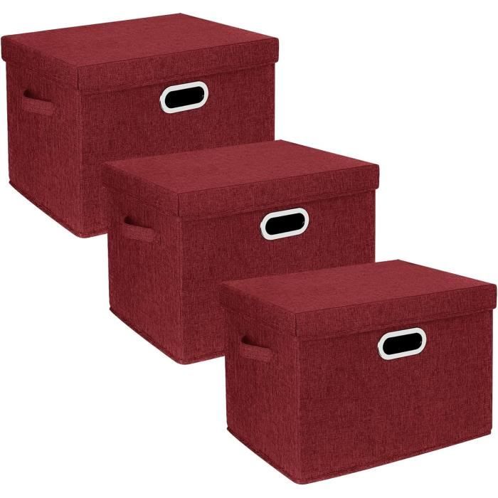 Grande Boîte De Rangement Avec Couvercle, Tissu, Pliable, Lavable ...