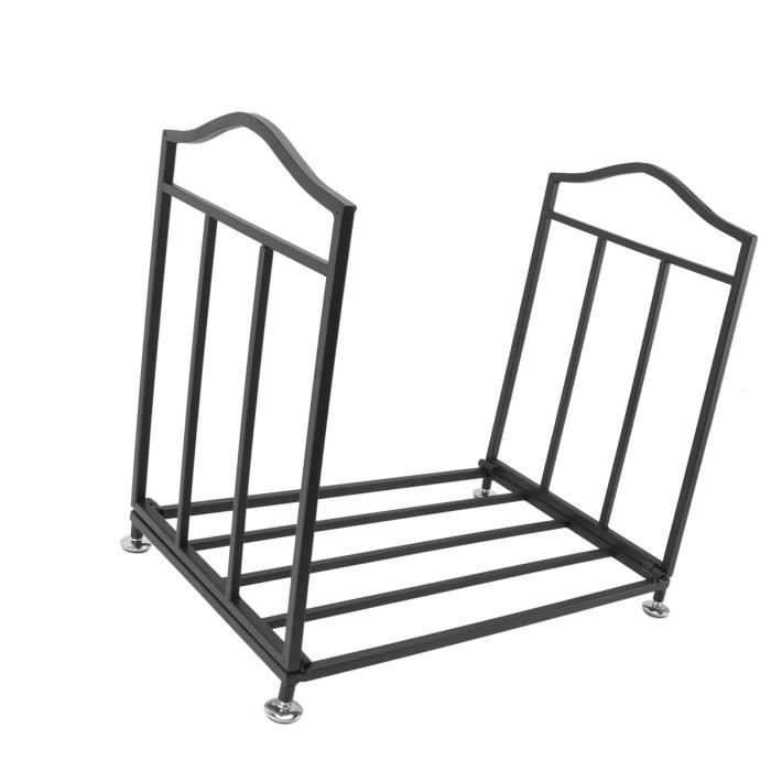 Porte Buches Fer Antiderapant Range Buches Bois YS002 - Cdiscount Jardin