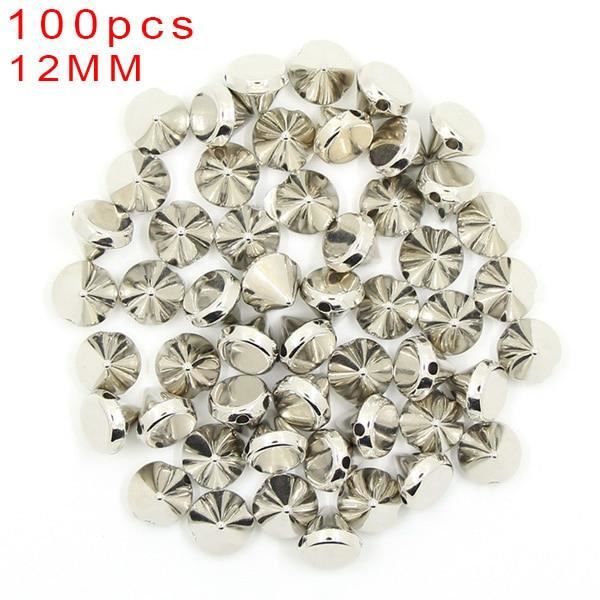 RIVET,12MM Cone Silver--Cône en plastique, 100 pièces, 6-8-10-12mm ...