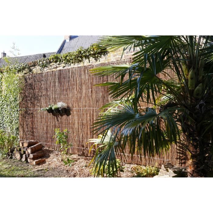 Canisse fagot d'osier fin - NATURE - 1 x 3 m - Occultant 4/5 ...