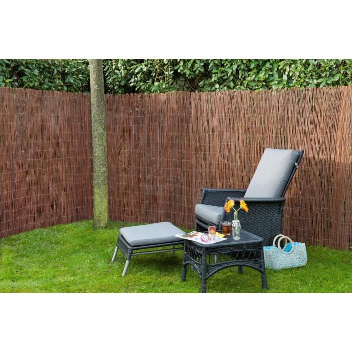 Canisse fagot d'osier fin - NATURE - 1 x 3 m - Occultant 4/5 ...