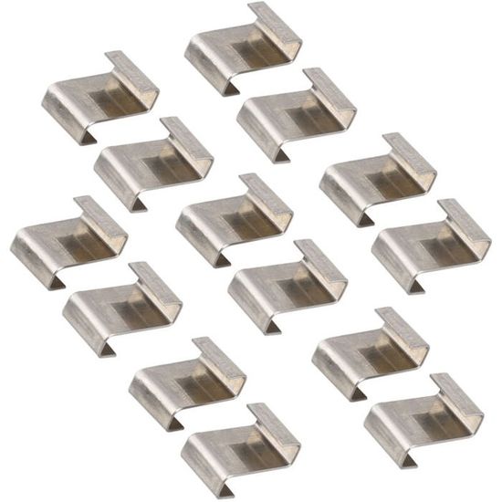 Lot de 30 clips en Z en acier inoxydable pour serre clips de fixation ...