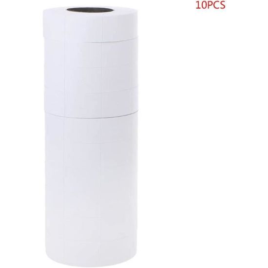 10 Rouleaux étiquette de Prix Papier Recharge étiquette Marque ...