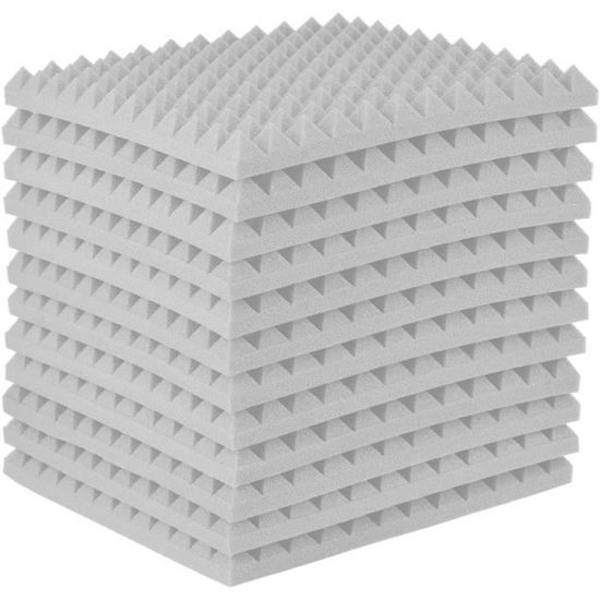 Lot de 12 mousses acoustiques de Studio Panneaux d'insonorisation ...