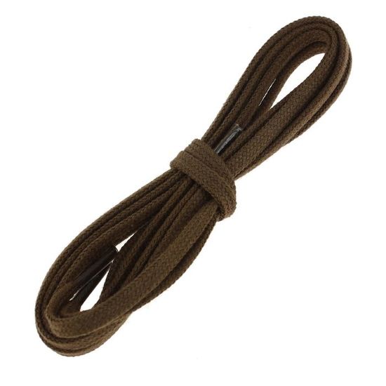 Les Lacets Français - Lacets plats et fins - 5mm - Marron Chocolat ...