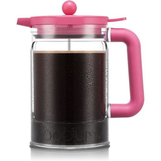 Bodum Bean K11683-10-539S Cold brew coffee maker 1.5l, 12 cups, 51 oz, with fridge lid ...