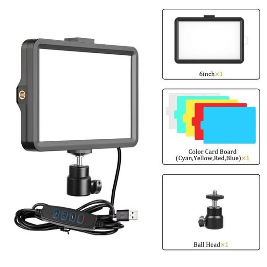 SH-Lumière vidéo LED pour la diffusion en direct,panneau lumineux de ...