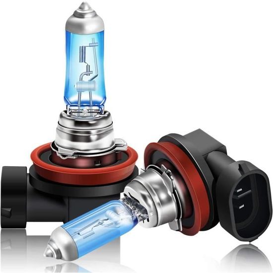 H8 Ampoules Halogènes 12V 35W Lampes Phares 5000K Blanc Chaud Lumière ...
