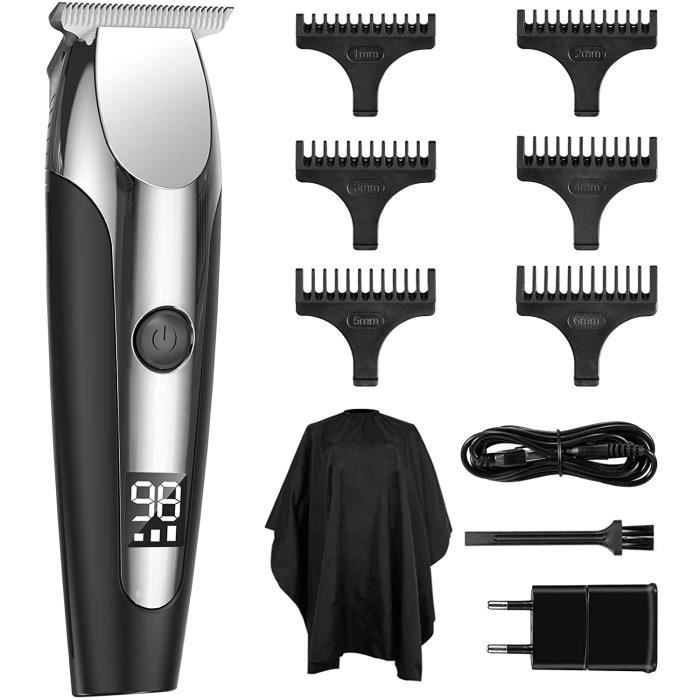 Tondeuse cheveux hommes, professionnelle tondeuse barbe et cheveux electriques, rasoir precision ...