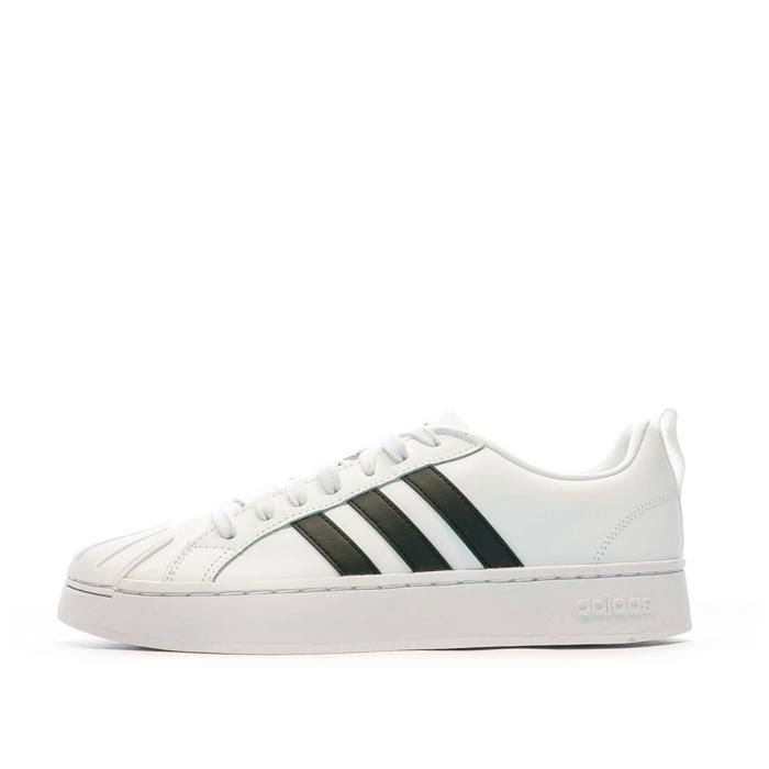 Baskets Blanches Homme Adidas Streetcheck Blanc - Cdiscount Chaussures