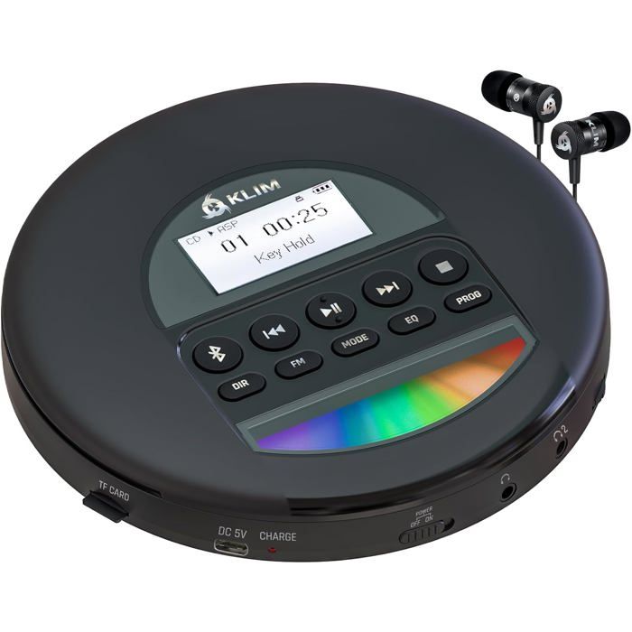 KNomad Lecteur CD Portable - Batterie Intégrée Longue Durée - avec ...