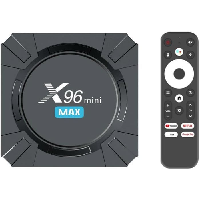 Android TV Box X96 Mini Max (Black) Multicolore COMMUTATEUR TV ...