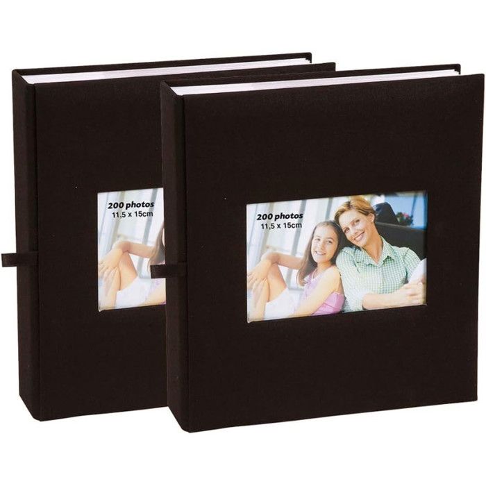 Lot de 2 albums photos à pochettes 11.5 x 15 cm - 2 x 200 photos soit ...