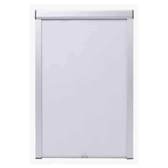 RHO Store occultant roulant tissu occultant cadre en aluminium Blanc ...