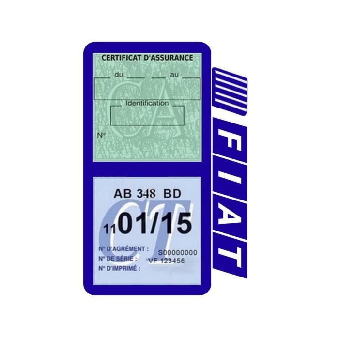 FIAT UNO VD31FONCE POCHETTE ETUI VIGNETTE ASSURANCE VOITURE ET CONTROLE ...