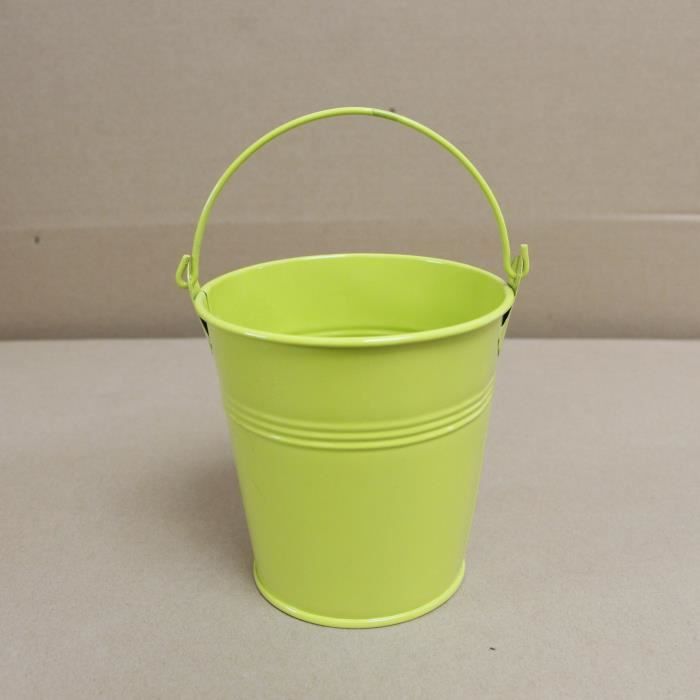 Ensemble de 2 pots de fleurs en fer suspendus colorés pour balcon ou ...