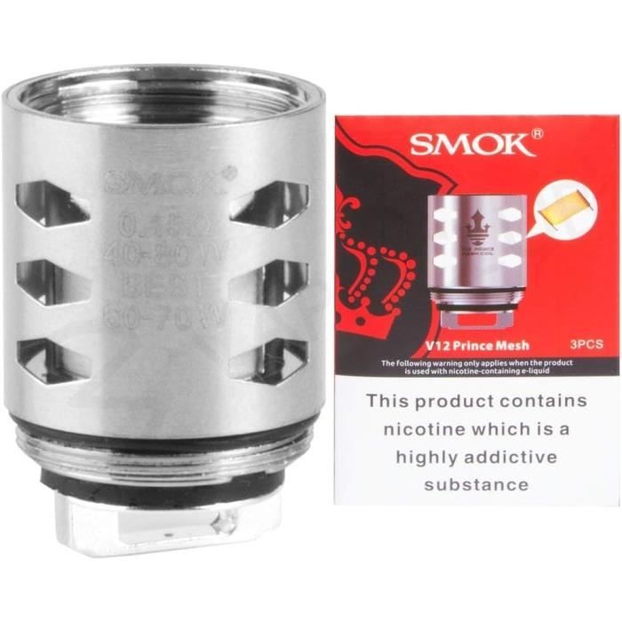 (V12 Prince Mesh) Authentique TFV12 Prince Mesh Resistance 0,15ohm ...