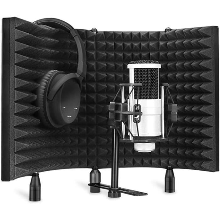 Panneau Acoustique Micro Bouclier d'isolation Panneau de Microphone EVA ...