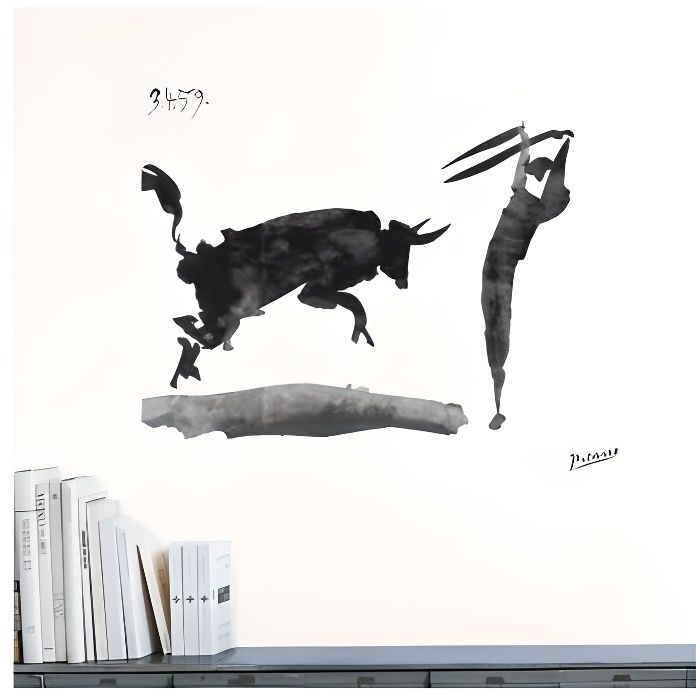Sticker mural Toros y Toreros, P. PICASSO - Cdiscount Maison