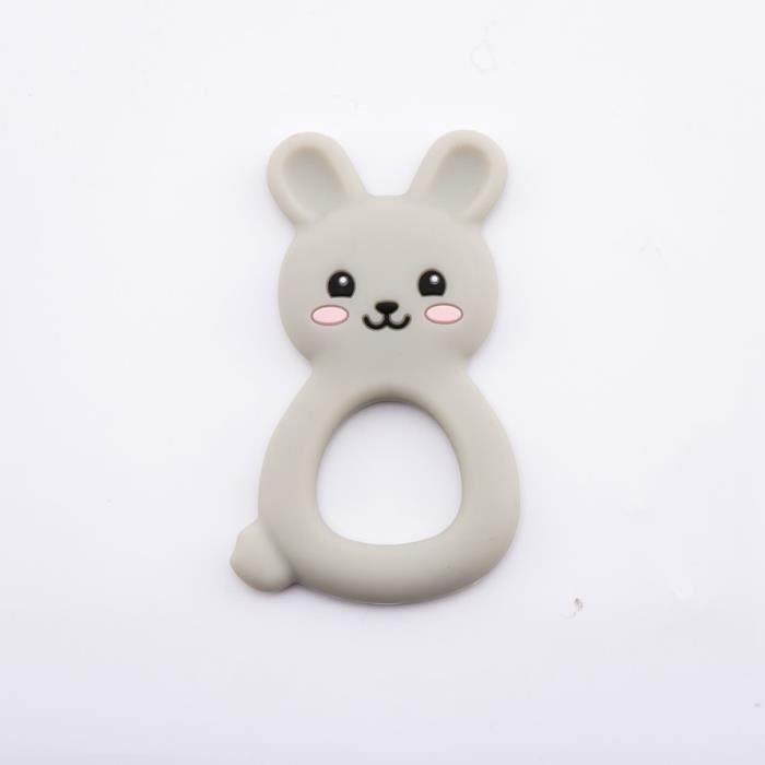 Anneau de dentition,Silicone dentition bébé rongeur dessin animé ...