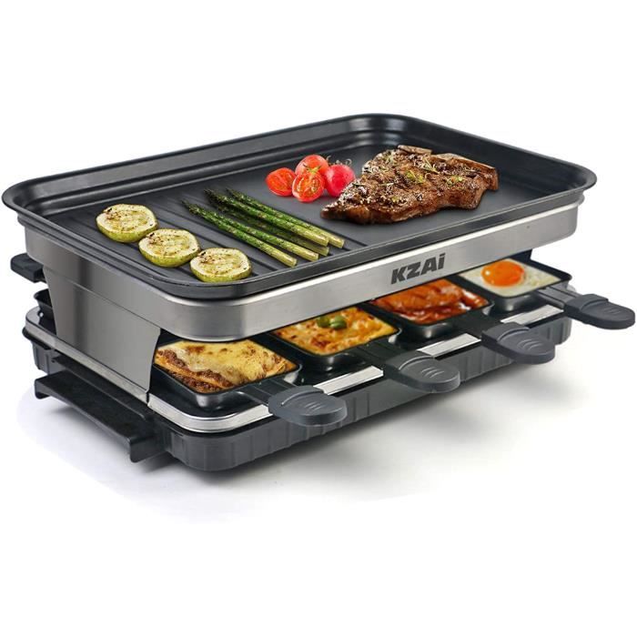 Appareil a Raclette 8 Personnes Machine a Raclette avec 8 Mini Coupelle ...
