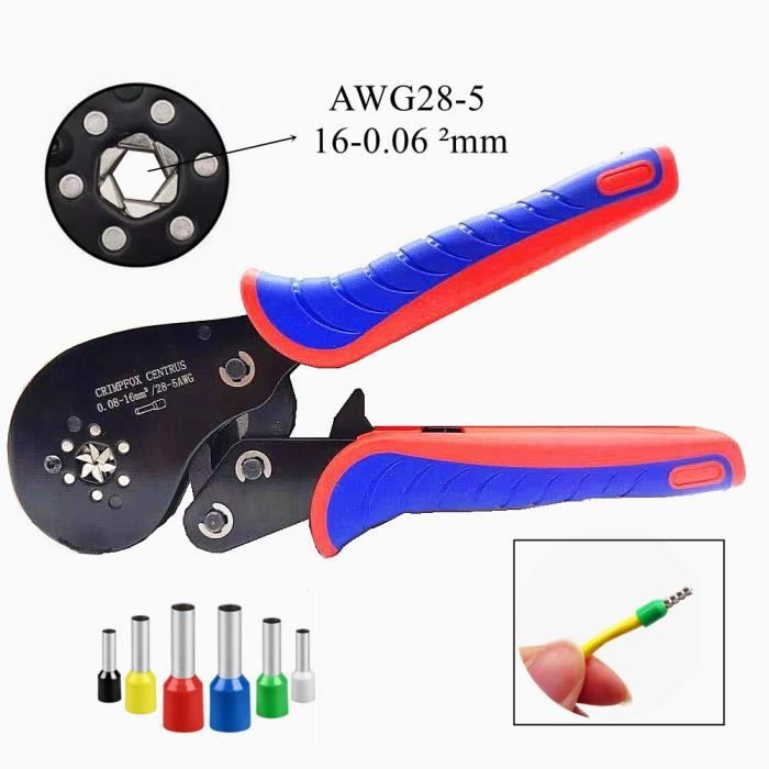 Pince outil,Pince à cliquet électrique auto-ajustable, avec bornes ...