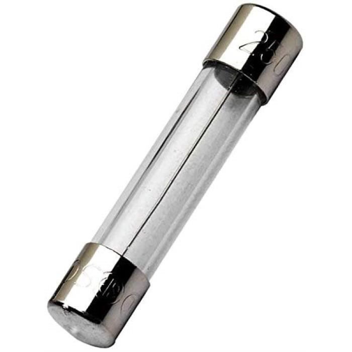 Fusible en Verre Lot de 10 Pièces - 5mm x 20mm - Rapide 250V - 1A - Cdiscount Auto