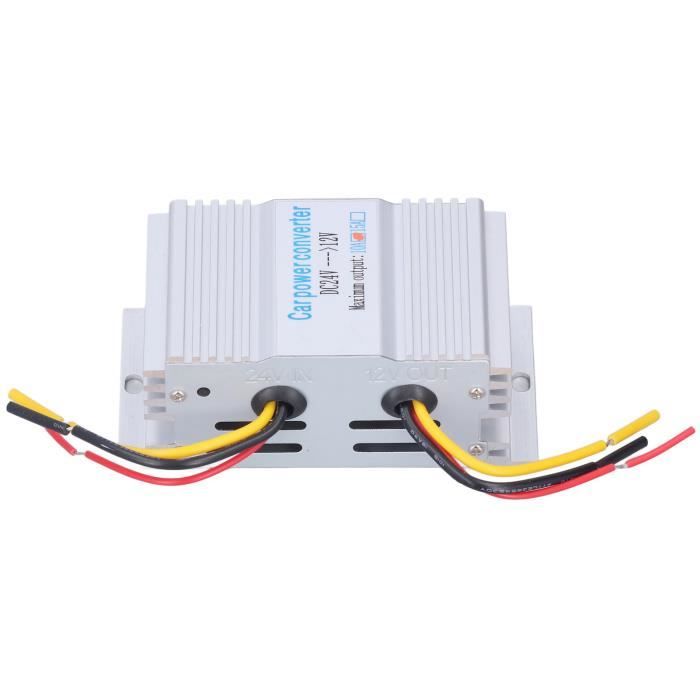 Cikonielf convertisseur abaisseur CC Convertisseur abaisseur DC 24V à DC 12V 10A 120W adaptateur ...