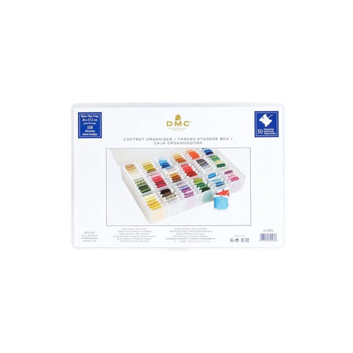 Boîte de rangement - DMC - Coffret organiseur - 26cm x 17,5cm - 25 ...