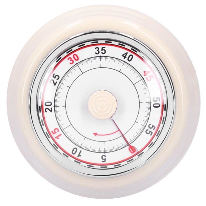 Minuterie de cuisine mécanique - EJ.LIFE - Blanc nordique - Acier ...