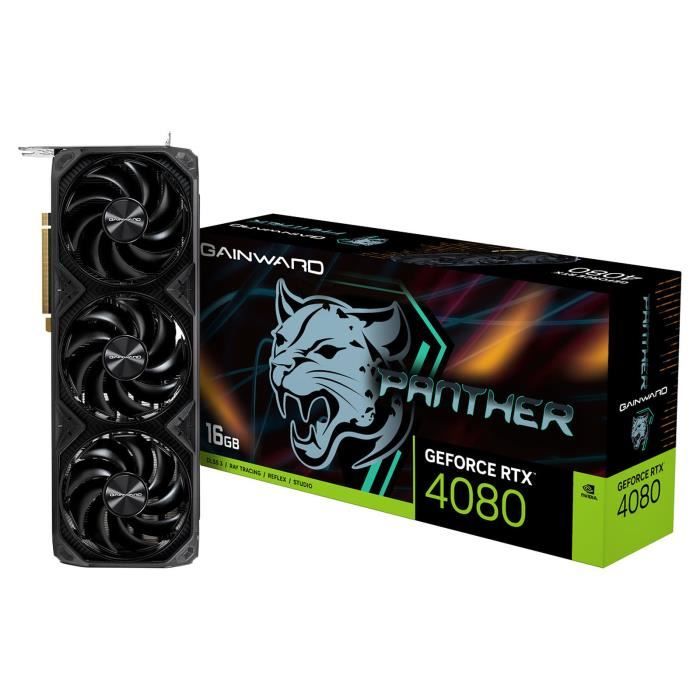 Gainward GeForce RTX 4080 Panther - 16 Go GDDR6X - HDMI/Tri DisplayPort ...