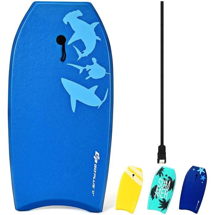 GOPLUS Bodyboard,Planche à Vagues Bodyboard 94cm,Léger et Résistant ...