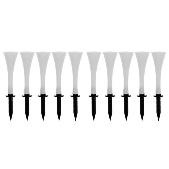10 Pièces 83mm Tee Golf Motif de Trompette en Caoutchouc Accessoire pour Golfeur blanc Perfk19 ...