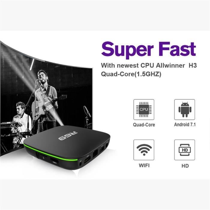 Android 7.1 Décodeur Stream Box Media Streamer - Box Multimedia avec ...