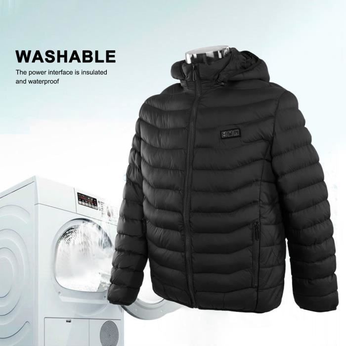 Manteau chauffant 11 Zones Veste Chauffante Extérieure USB Vestes ...